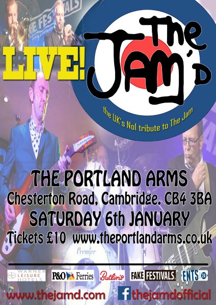 TICKETS AVAILABLE ON THE DOOR – The Jam’d tribute show – The Portland Arms